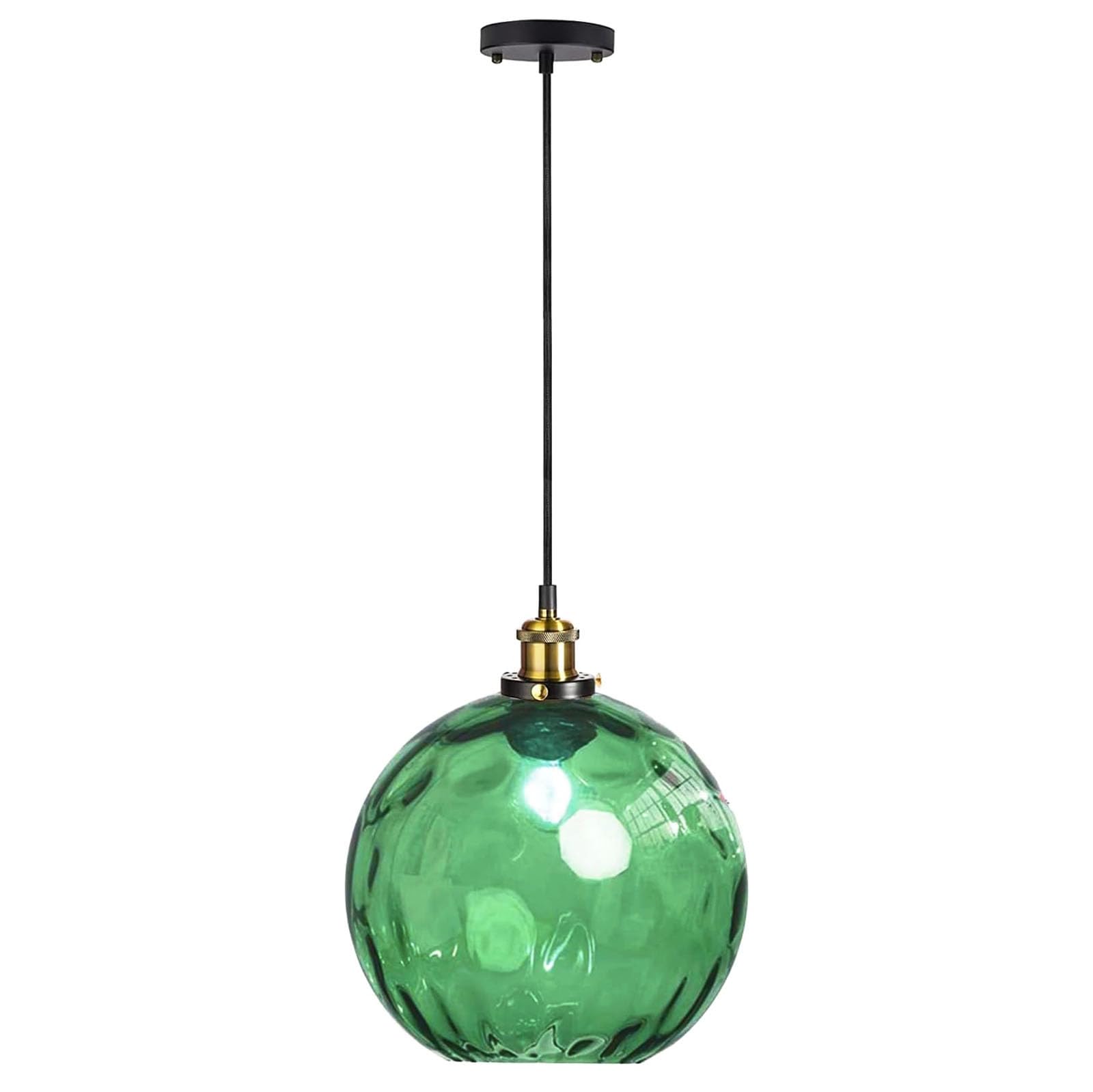 HJXDtech Industrial Vintage Spherical Pendant Light, 20cm Colorful ...