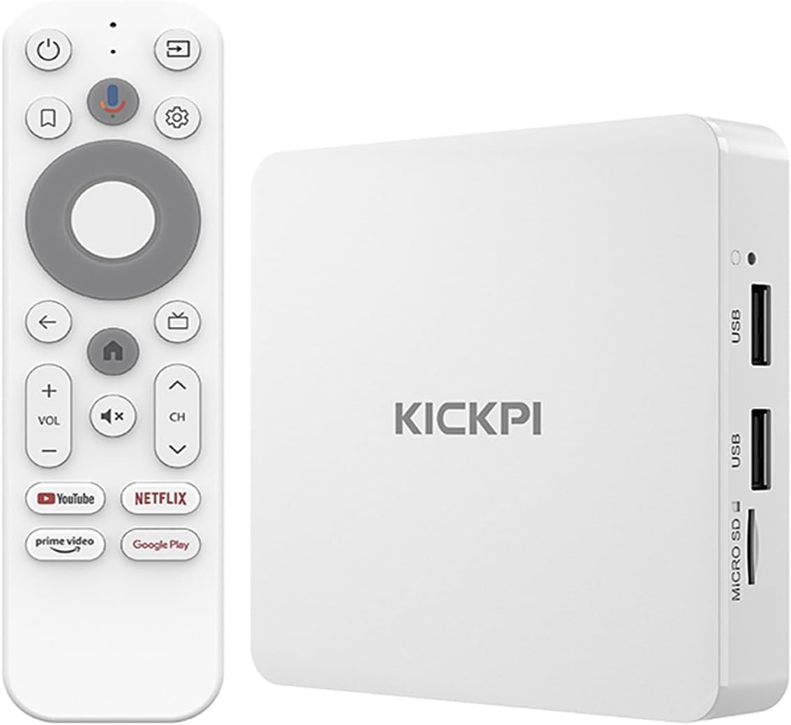 Amazon.com: KICKPI KP1 Android TV Box 2024 | Google Certified 4K Streaming Device with Voice ...