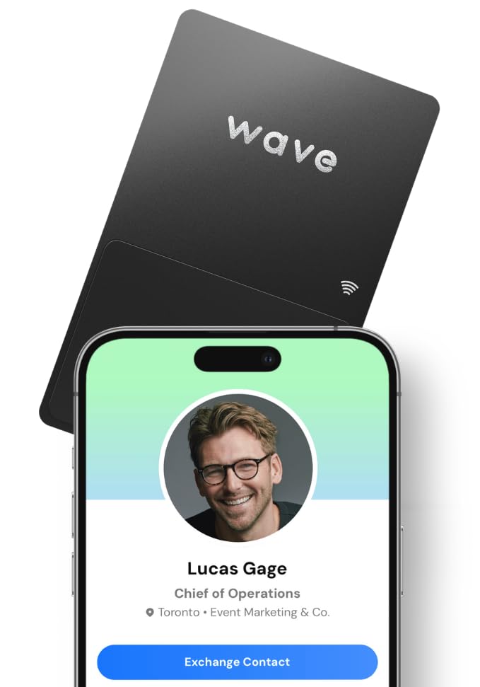 Snapklik.com : Metal Digital Business Card By Wave - Includes NFC Card ...