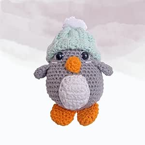 Buy Fuzzy Cuddles Handmade Crochet 100% Cotton Mini Penguin Small Handy ...