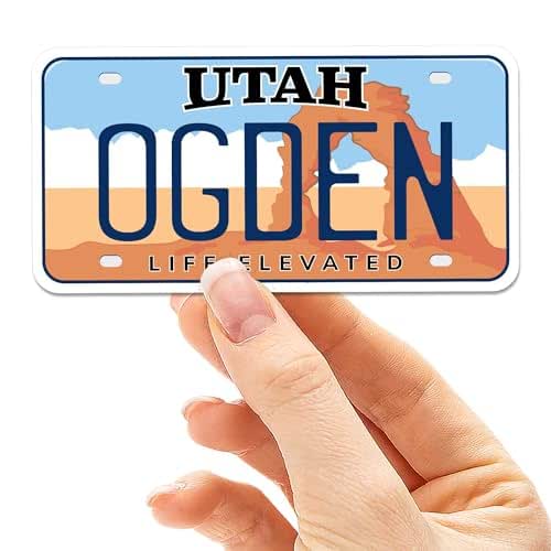Amazon.com: Utah License Plate Stickers - Choose Your UT City or ...