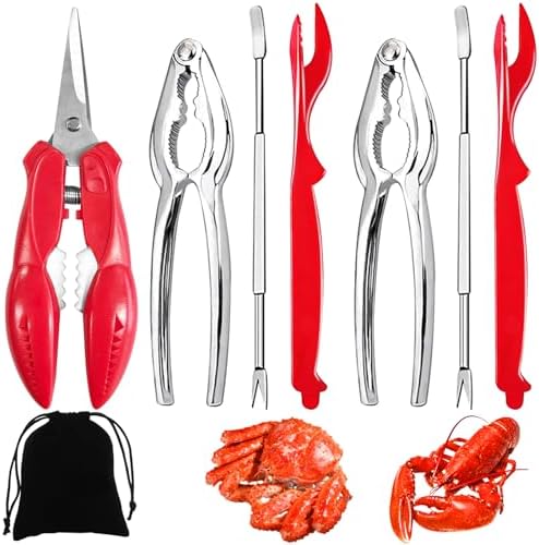 Amazon.com: Artcome 21 Piece Seafood Tools Set - 6 Crab Crackers, 6 ...