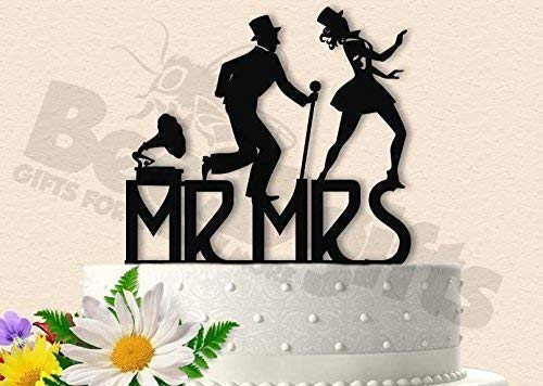 Amazon.com: Dancers Dancing Couple Wedding Cake Topper Classy Classical ...