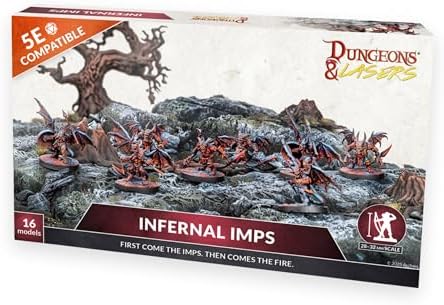 Amazon.com: Dungeons & Lasers Infernal Imps DND Miniatures Set - 16 ...