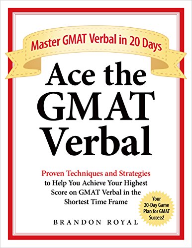 Amazon.com: Ace the GMAT Verbal: Master GMAT Verbal in 20 Days eBook ...