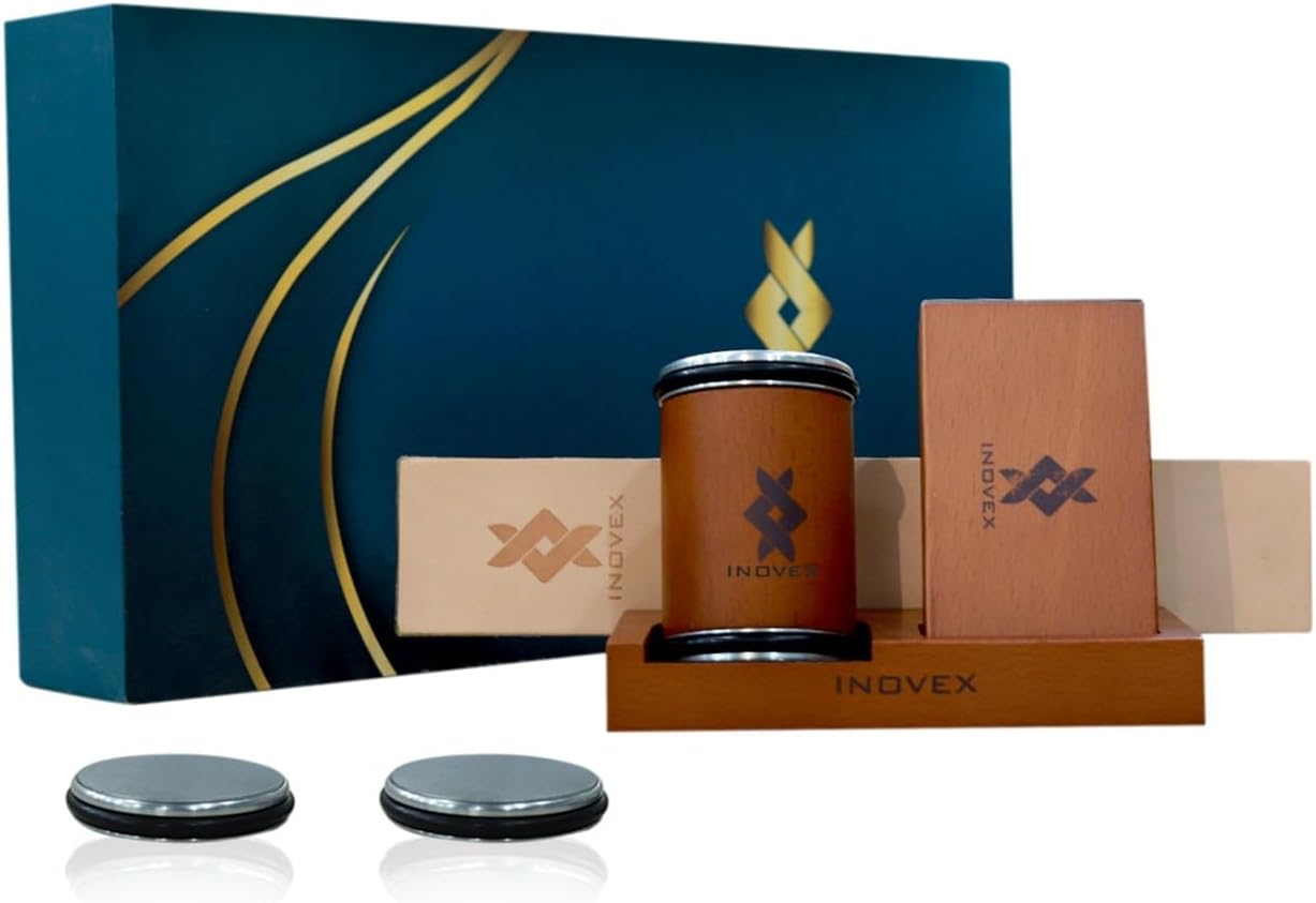 Amazon.com: INOVEX Premium Rolling Knife Sharpener with Leather Strop ...