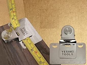 2 Pack Double Scale Measuring Tape Clip, Stainless Steel Corner ...