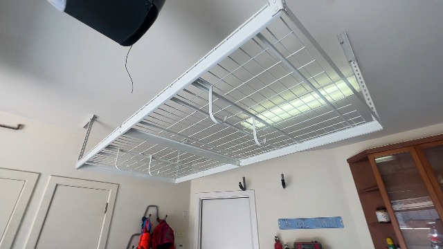 Watch Honest Review& MonsterRax Overhead Garage Storage Rack on Amazon Live
