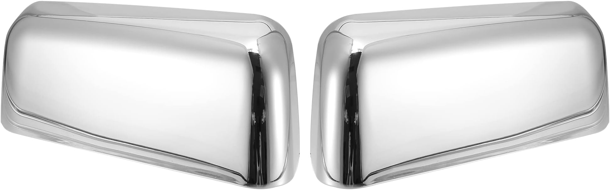 Amazon.com: X AUTOHAUX 1 Pair Exterior Triple Chrome Plated Top Half ...