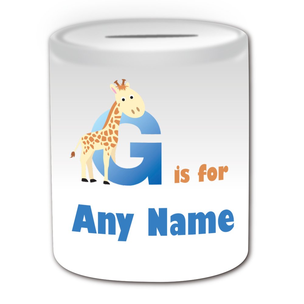 Personalised Gift Letter G For Money Box Alphabet Design Theme ...