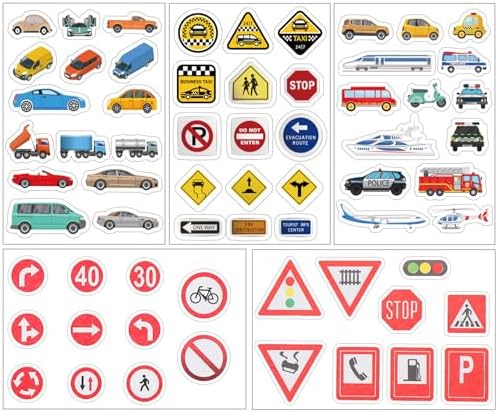 Amazon.com: Educational Driving Traffic City Street Road Signs Stickers ...