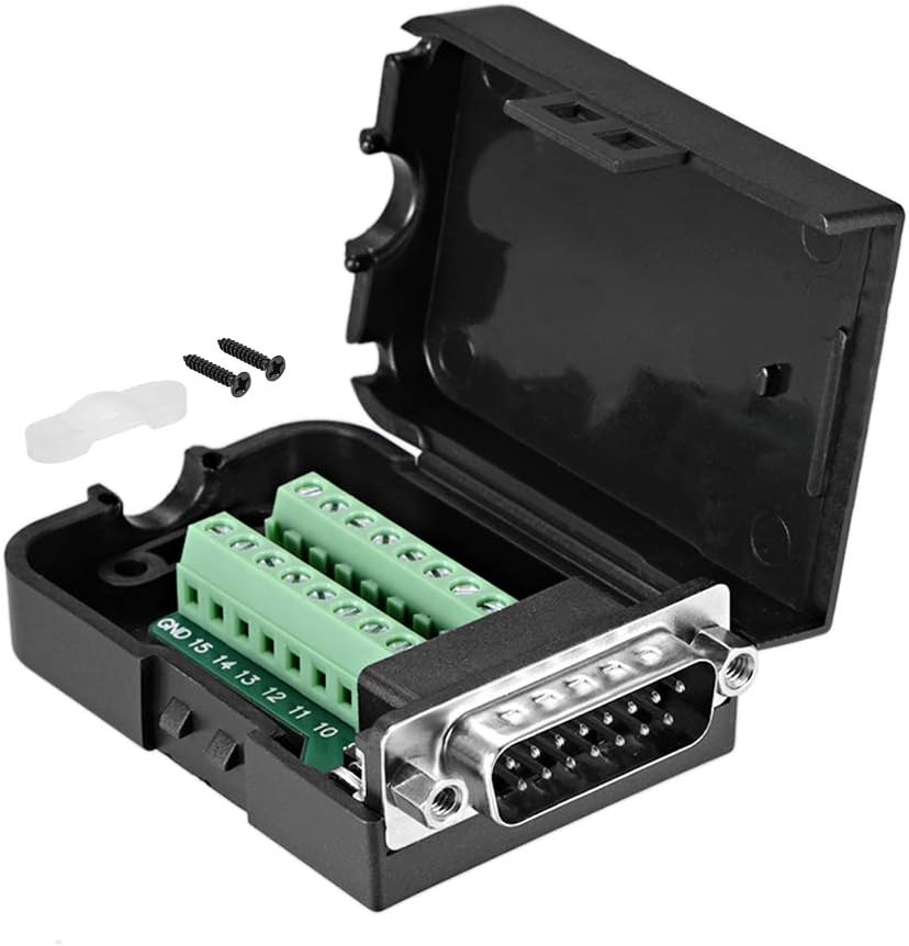 uxcell D-sub DB15 Breakout Board Connector with Case Sri Lanka | Ubuy