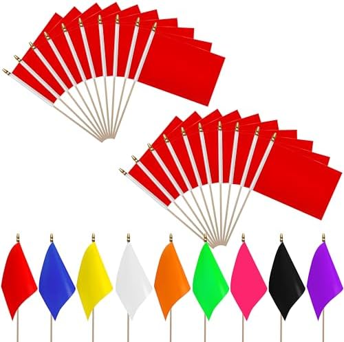 Amazon.com : LoveVC 50 State Flags Set on Wood Stick Small Mini Hand ...