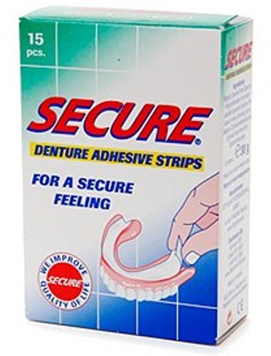 Secure Denture Adhesive Strips 15 ea by SECURE Denture Adhesive ...