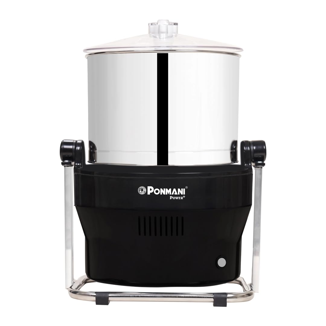 Ponmani Power Plus - 3Ltr Tilting Wet Grinder (Black, 225W Copper Motor ...