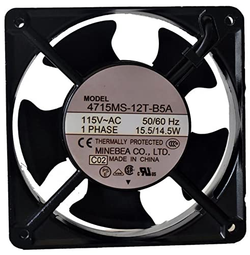 Amazon.com: 4715MS-12T-B5A Fan 115V 15.5/14.5W 120×120×38mm Cooling Fan : Electronics