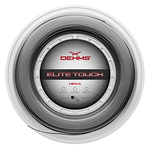 OEHMS Elite Touch Hexa | 200m (660ft) Reel | Hexagonal Co-Poly Tennis ...