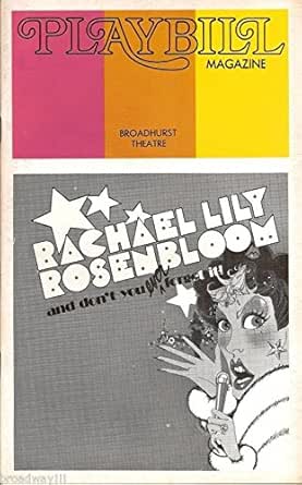 Ellen Greene "RACHAEL LILY ROSENBLOOM" Anita Morris 1973 Broadway FLOP ...