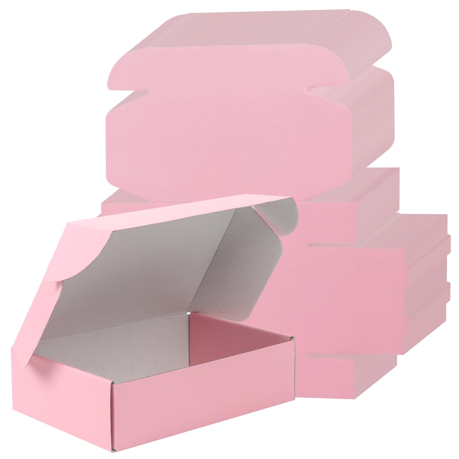 Amazon.com: 6x6x2 Inches Pink Shipping Boxes for Small Business, 30 ...
