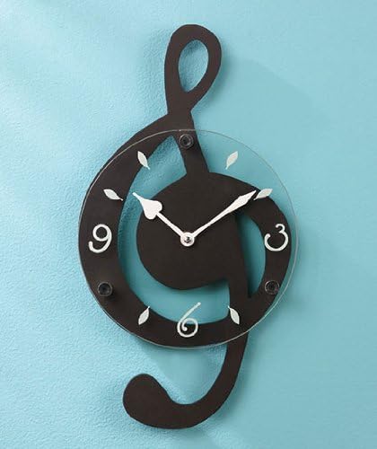 Amazon.com: Treble Clef Music Wall Clock : Home & Kitchen