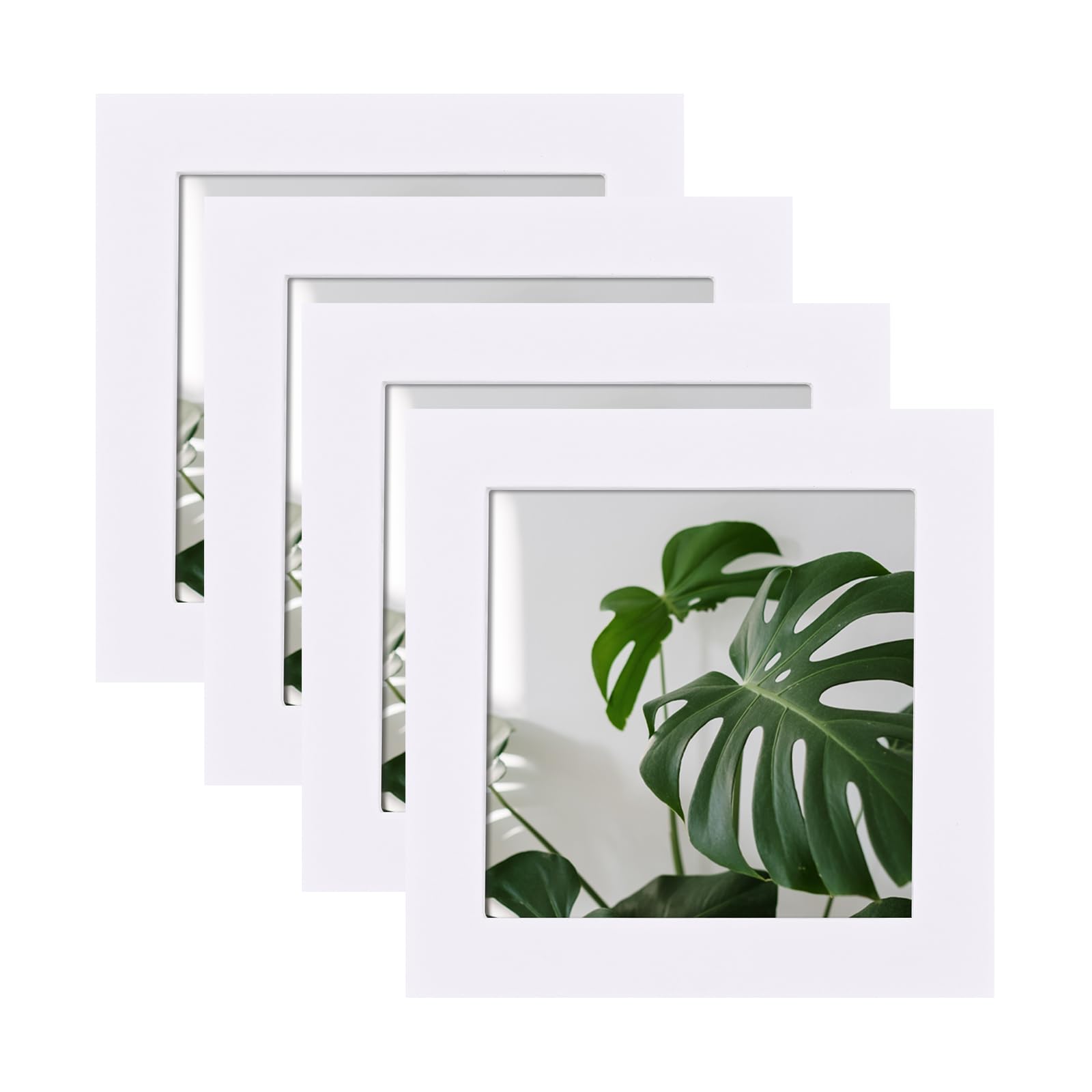 Amazon.com - Egofine 4x4 Picture Frames Set of 4, Made of Solid Wood ...