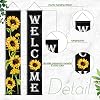 Amazon.com: Tatuo Sunflower Welcome Hanging Banners Spring Porch ...