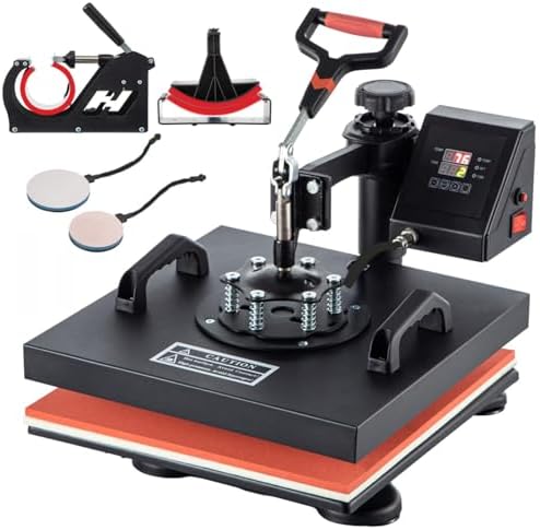 JD9 Heat Press Machine 16x24 | Heavy Duty 1700W Power | Fast Heating ...