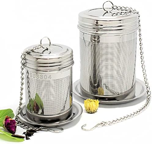 Amazon.com: URBAN ESCAPE Tea Steeper For-Loose Tea Leaf (2 PACK-LARGE ...