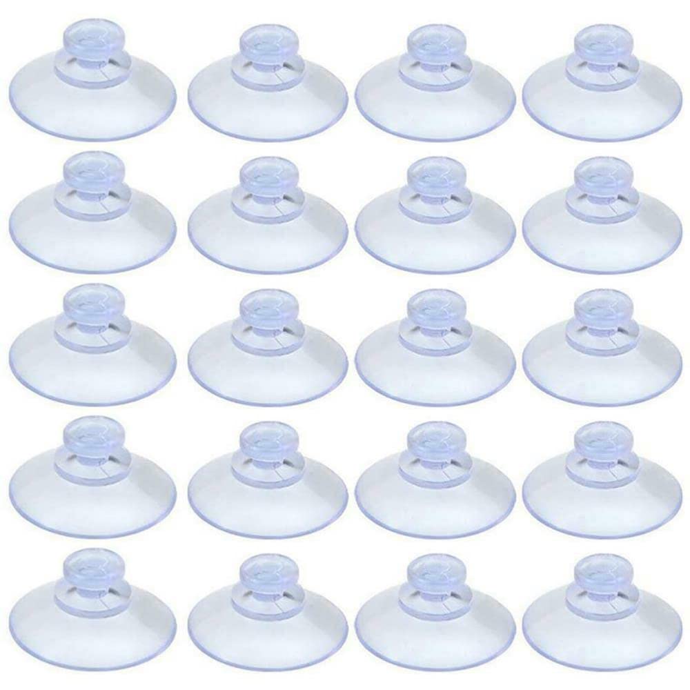 20PC Clear Suction Cups Mushroom Head Plastic Sucker Pads Kitchen ...