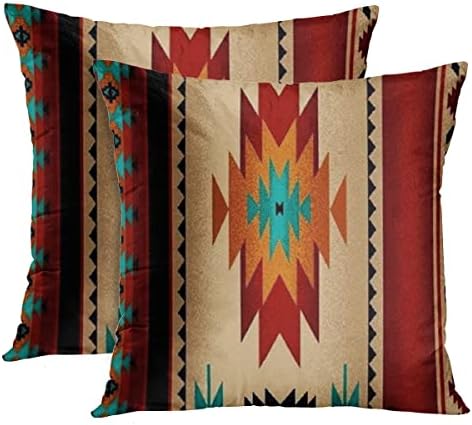 Amazon.com: Antvinoler Southwest Native American Throw Pillow Covers ...
