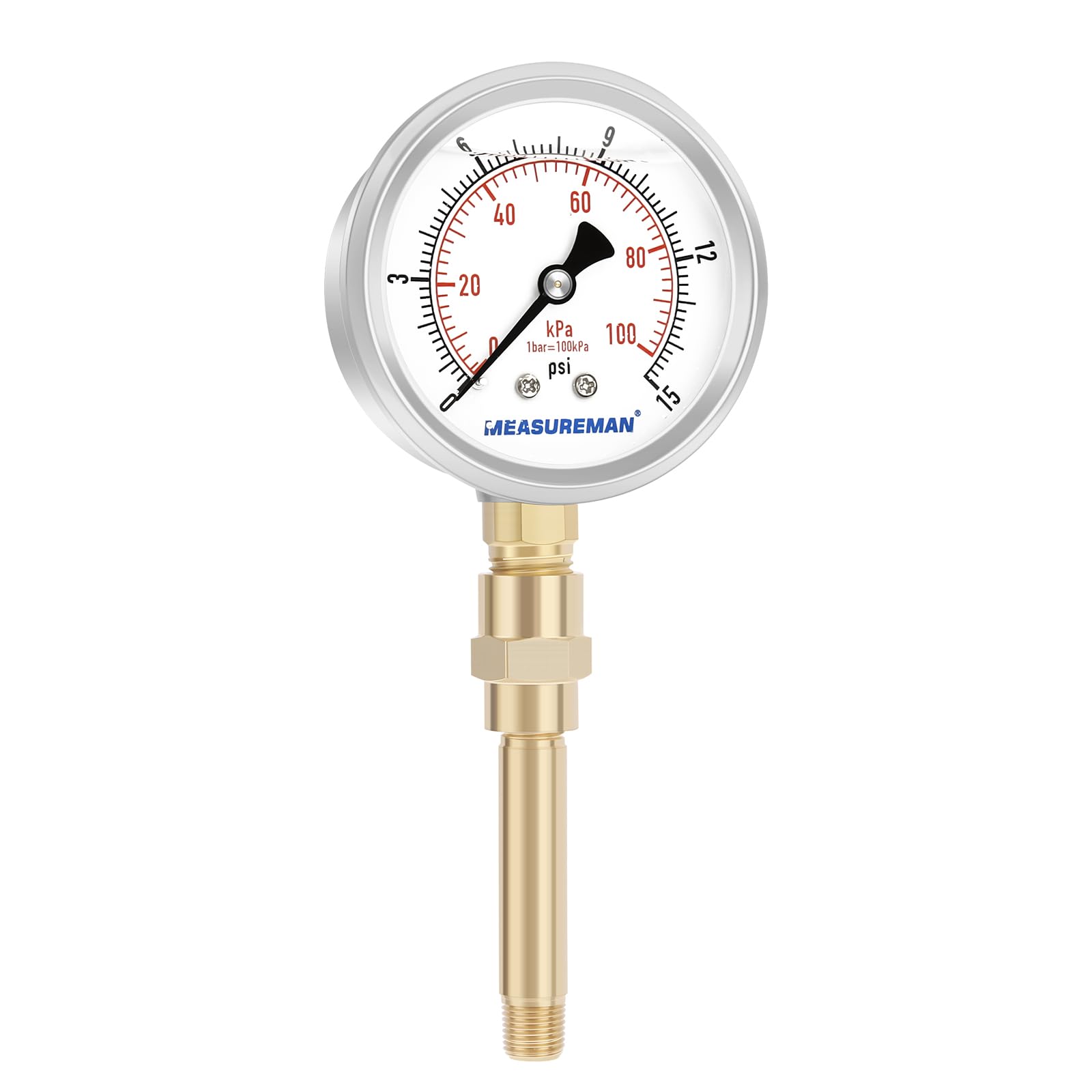 Measuring Pressure Gauge MEASUREMAN Air Suspension Gauge - Single ...