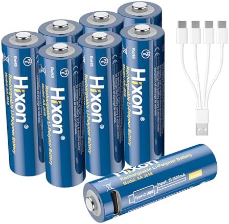 Amazon.com: Palogreen AA Type C Rechargeable Battery, Crash Light ...