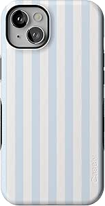 Amazon.com: Casely iPhone 14 Case | Blue Stripes | Sunday Best | Compatible with MagSafe | Bold ...