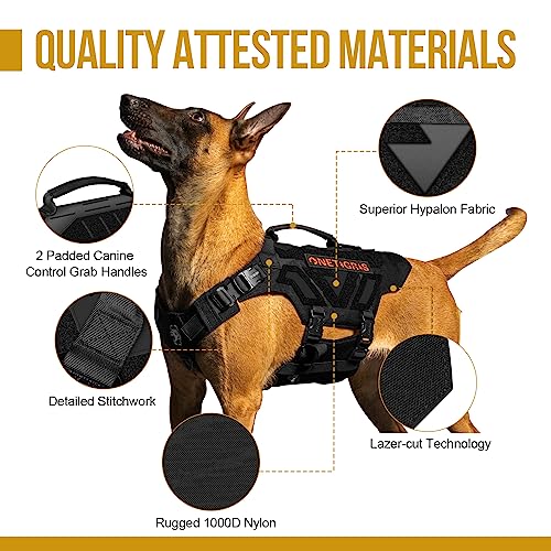 Snapklik.com : OneTigris X-Armor Tactical Dog Harness MOLLE Vest
