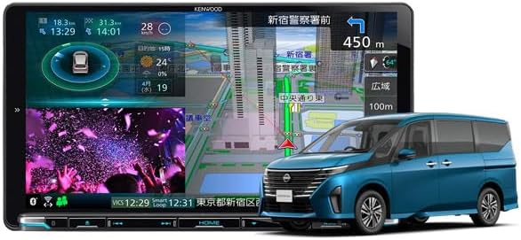 Amazon.co.jp: 9V型彩速ナビMDV-M910HDL+TBX-N006セレナ(C28系)用取付キットセット : 車＆バイク