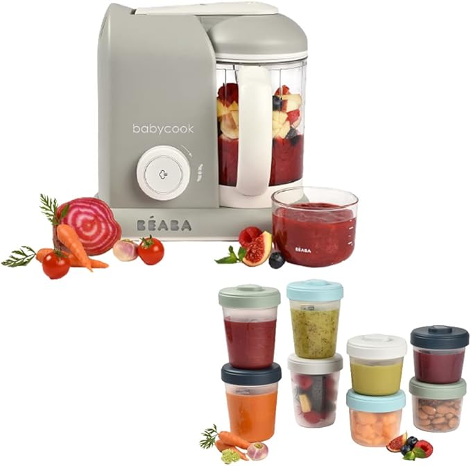 BÉABA, Babycook Solo, Robot Bébé 4en1 Mixeur-Cuiseur, Cuisson Vapeur ...