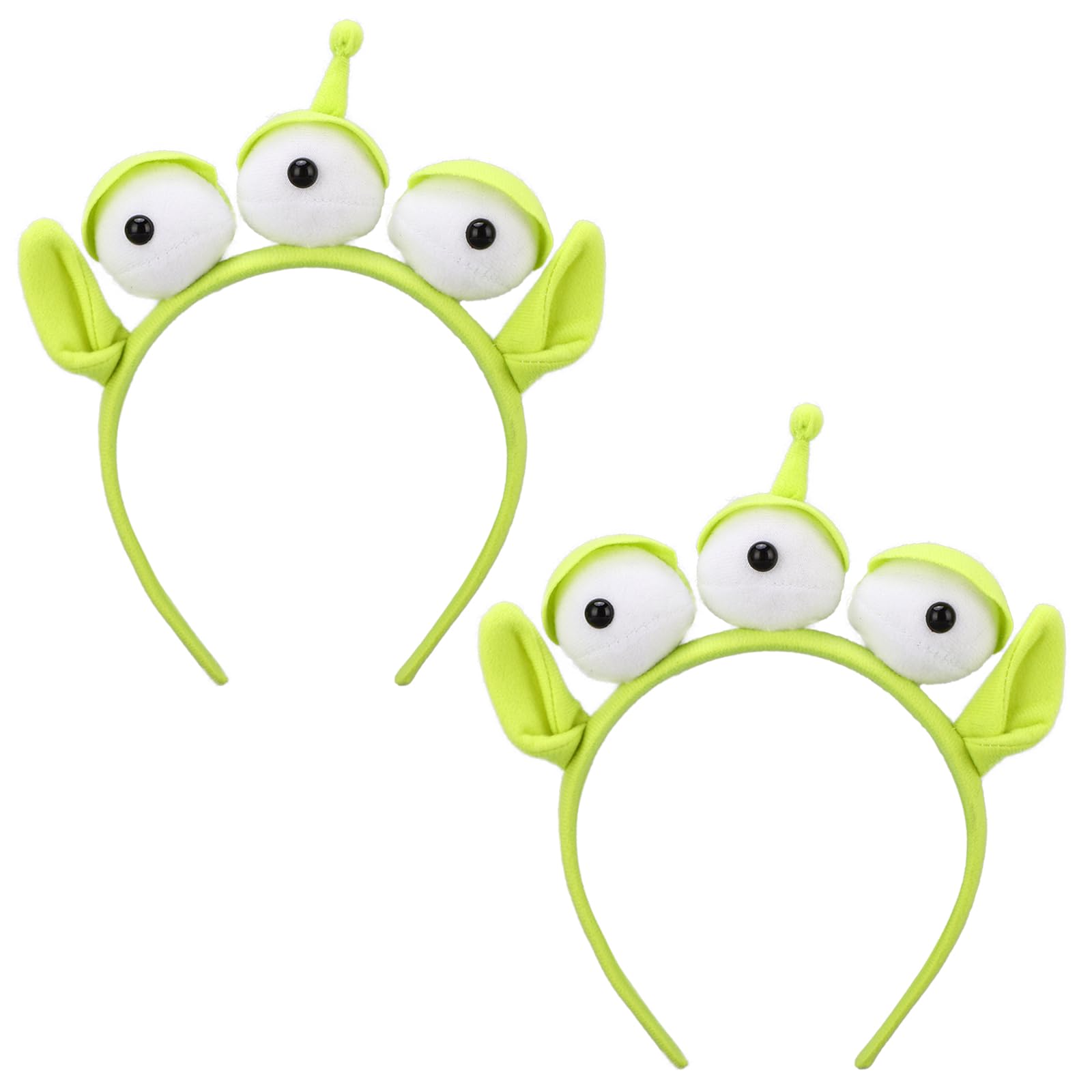 Amazon.com : Sumkita Alien Headband, Green, 2 Count - Elastic Three ...
