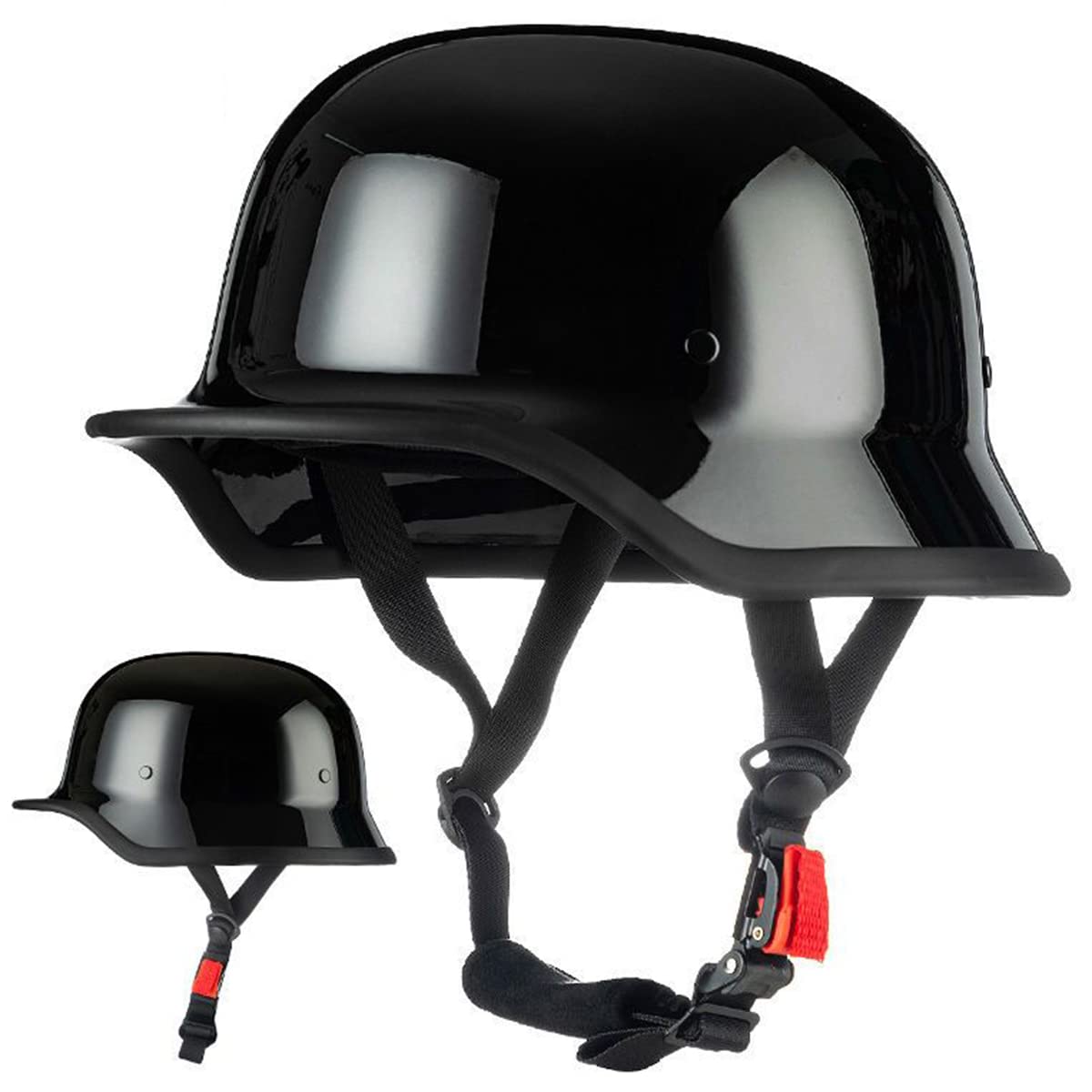 Ammzuz Retro Motorcycle Half Helmet German Style Men And Women ...