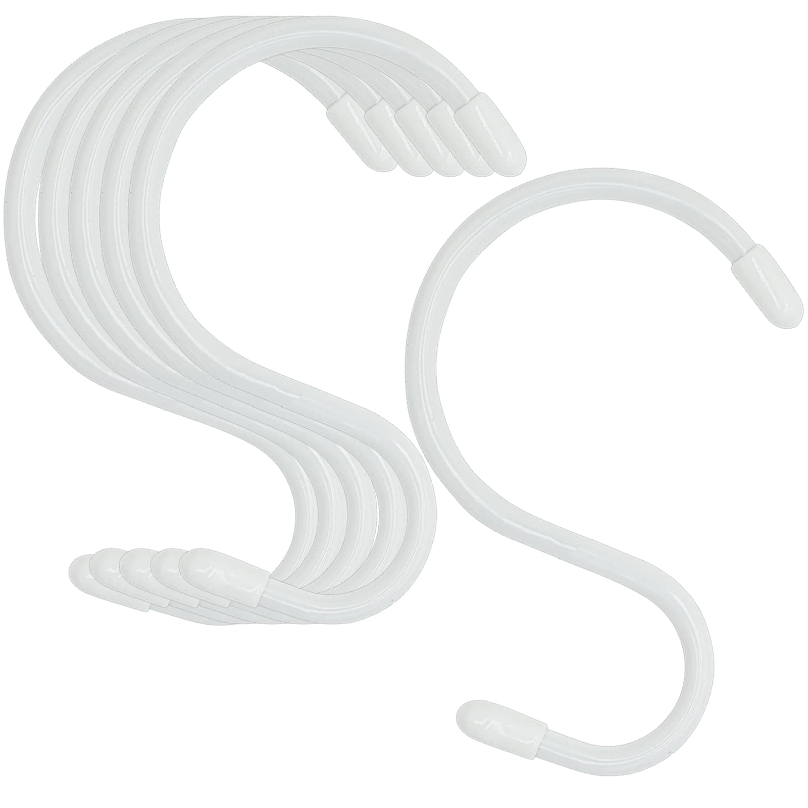 Snapklik.com : 12 Pack 4 Inch Large Vinyl Coated S Hooks