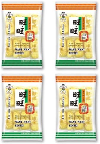 Amazon.com: Want-Want Senbei Rice Crackers 56g (Pack of 4) : Grocery ...