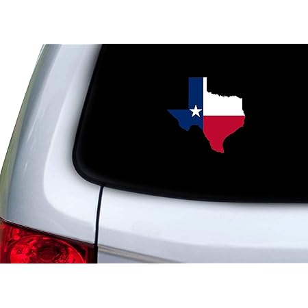 Amazon.com - Texas Flag Sticker Car Decal Bumper Sticker Lone Star ...