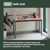 Amazon.com: Branch Daily Desk - Functional at Home Office Desk with ...