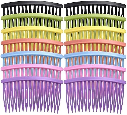 Amazon.com : CustomyLife 21pcs Colorful Hair Side Comb for Women, Non ...