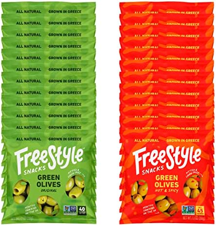 Amazon.com : Freestyle Snacks Olive Snack Packs - Single Serve - Fresh ...