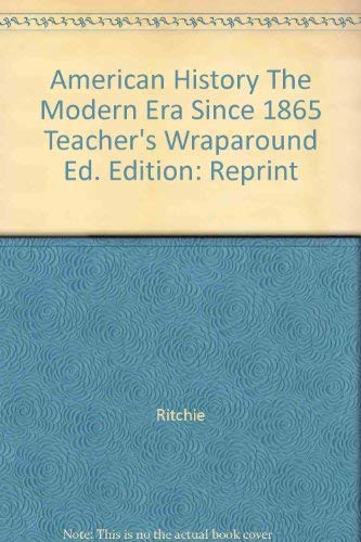American History The Modern Era Since 1865 Teacher's Wraparound Ed ...