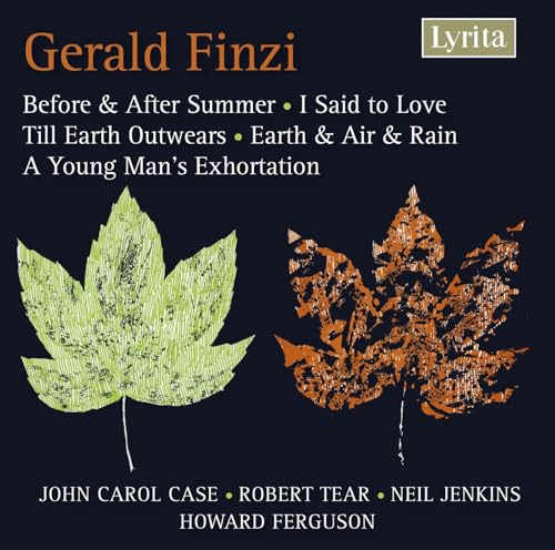 Play Finzi: Vocal Works by John Carol Case, Robert Tear, Neil Jenkins ...