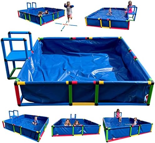 Amazon.com: Plastic Kiddie Pool for Kids Ages 8-12 - Buildable Backyard ...