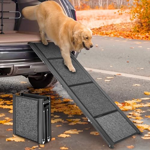Amazon.com: GaliGali Dog Ramp for Car, Portable Folding Pet Stair Ramp ...