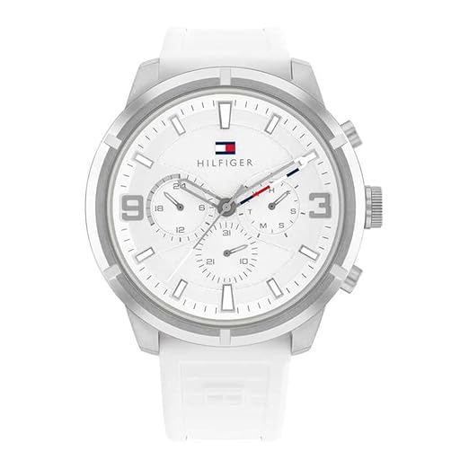 Tommy Hilfiger Silver Dial Quartz Analog with Date Watch for Men ...