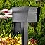 Mail Boss 7526 Mail Manager Street Safe Locking Security Mailbox, Black ...